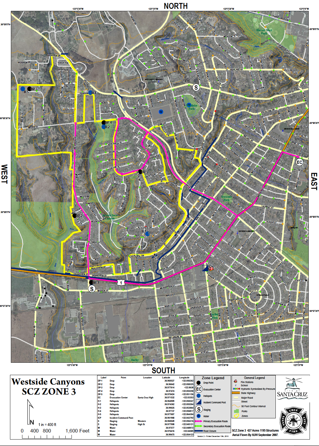 Fire Evacuation Maps – Santa Cruz Climate Action Network